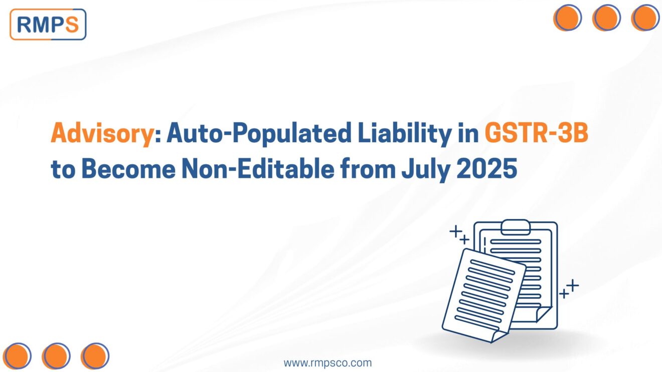 Advisory: Auto-Populated Liability in GSTR-3B to Become Non-Editable ...